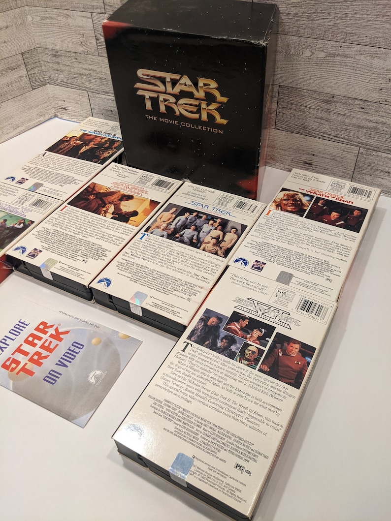 Star Trek VHS Tapes Complete Set of 6 - Etsy Australia