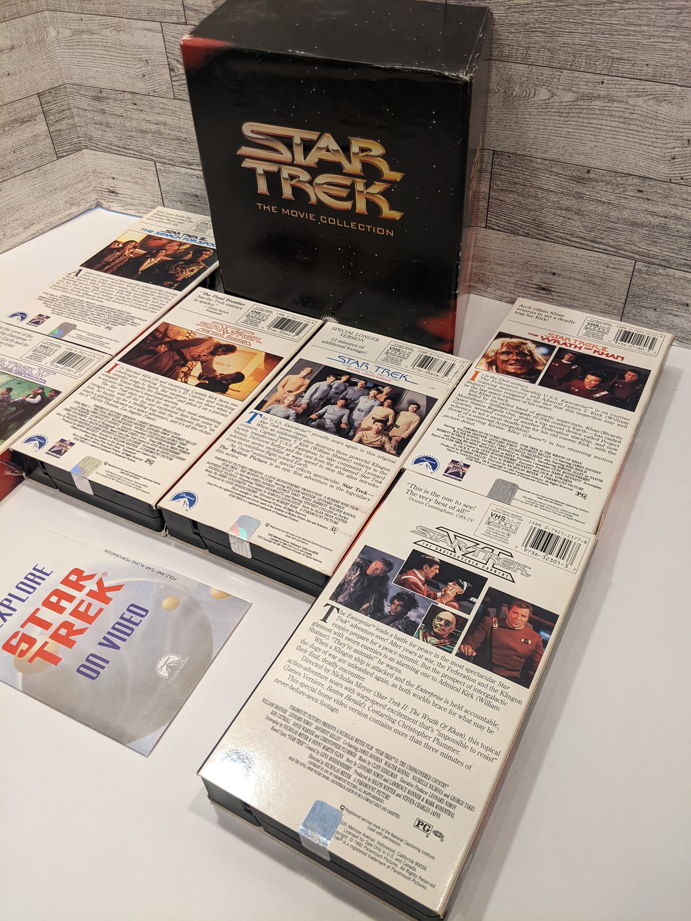 Star Trek VHS Tapes Complete Set of 6 - Etsy Australia