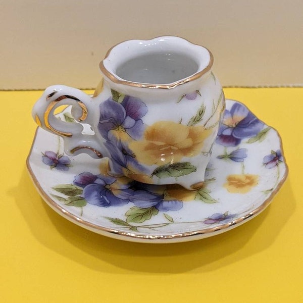 Purple Tea Cup - Etsy