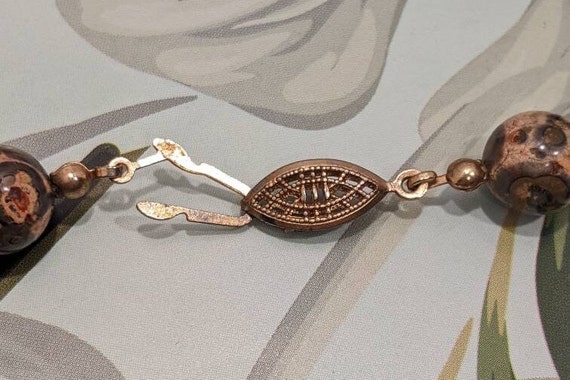 Vintage Stone Leopard Necklace Leopard Skin Jasper Be… - Gem