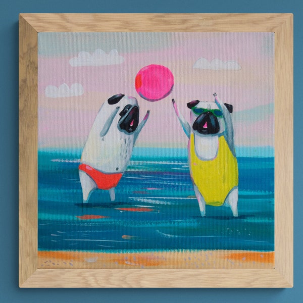 Pug Artwork - Etsy