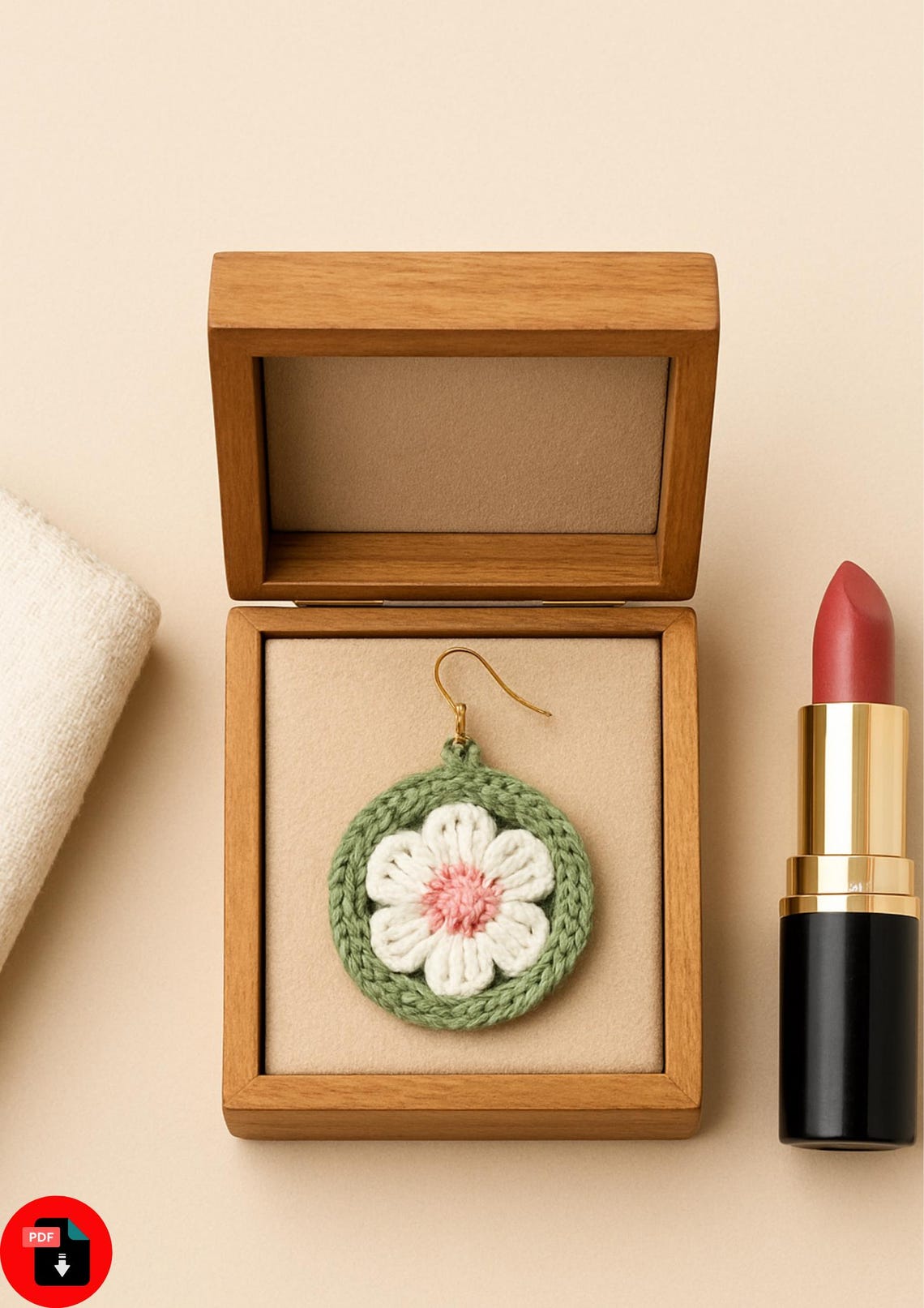 Boho Crochet Flower Earring Pattern PDF – Easy Beginner Jewelry ...