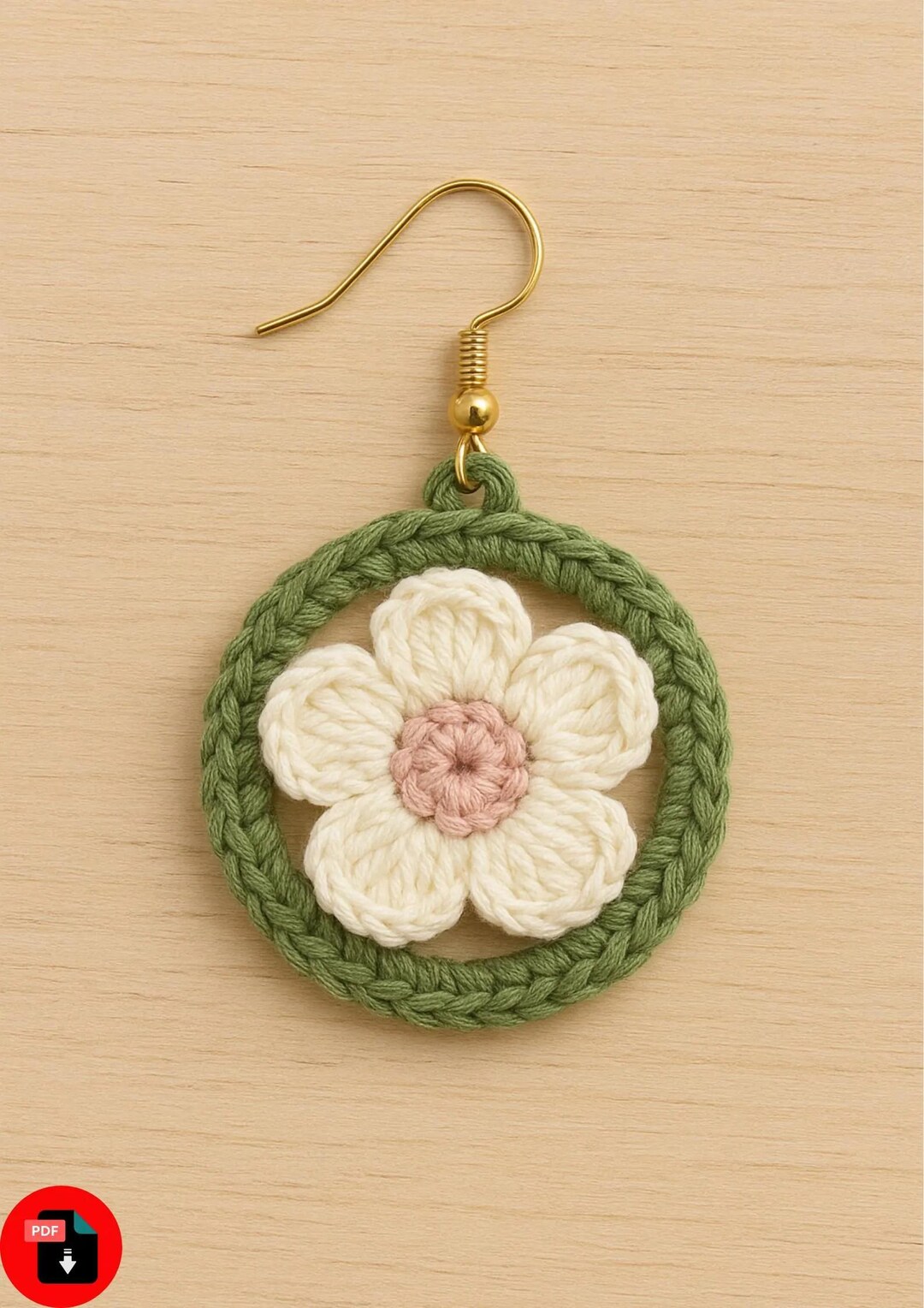 Boho Crochet Flower Earring Pattern PDF – Easy Beginner Jewelry ...