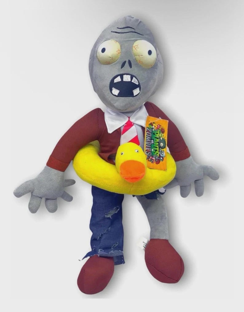 Mexican Plants Vs Zombies Ducky Tube Zombie 15 Inch Plush Doll Mexico ...