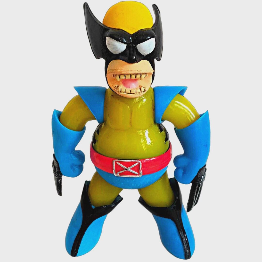 Homer Simpson X-men Wolverine Parody FIGURE Custom Mexico Toy Marvel ...