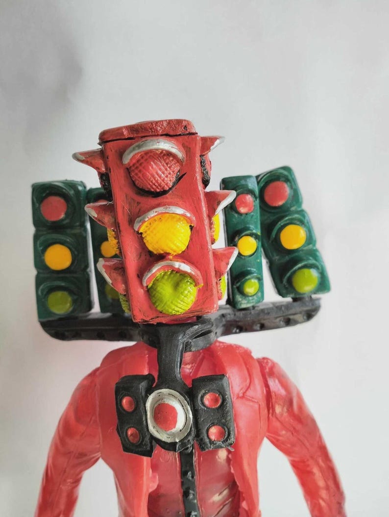 Skibidi Toilet Titan Traffic Light Man 11 Inch Figure Custom MEXICAN ...