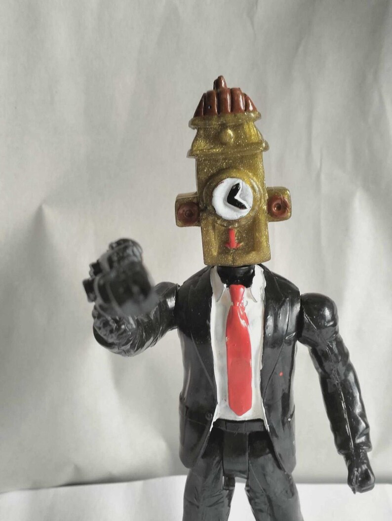Skibidi Toilet Clock Man 8 Inch Figure Custom MEXICAN FIGURE New ...