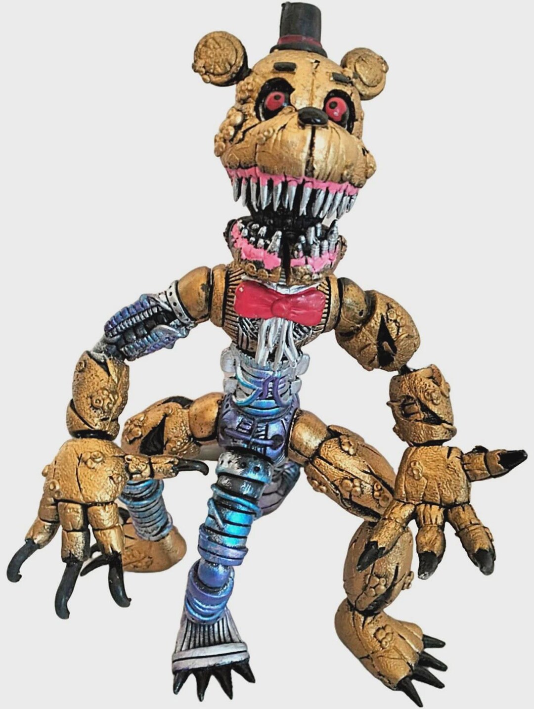 TWISTED SPIDER Legs Freddy Fazbear Animatronic Figure 11 Inch Five ...