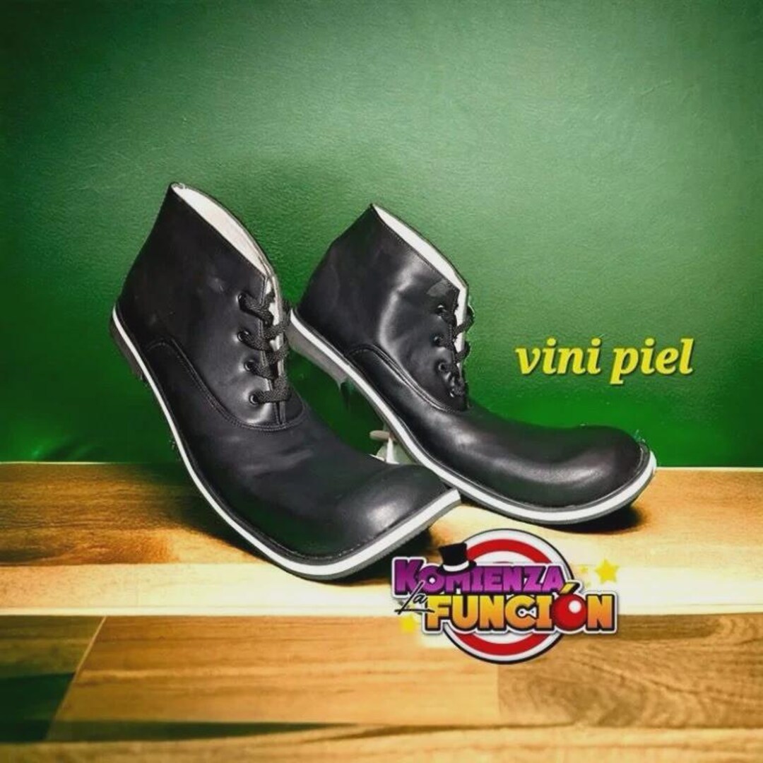 Mexican Professional Handmade Black Clown Shoes Zapato Para Payaso Made ...