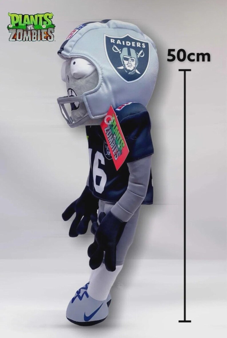 Mexican Plants Vs Zombies NFL Football Las Vegas Raiders Zombie 20 Inch ...