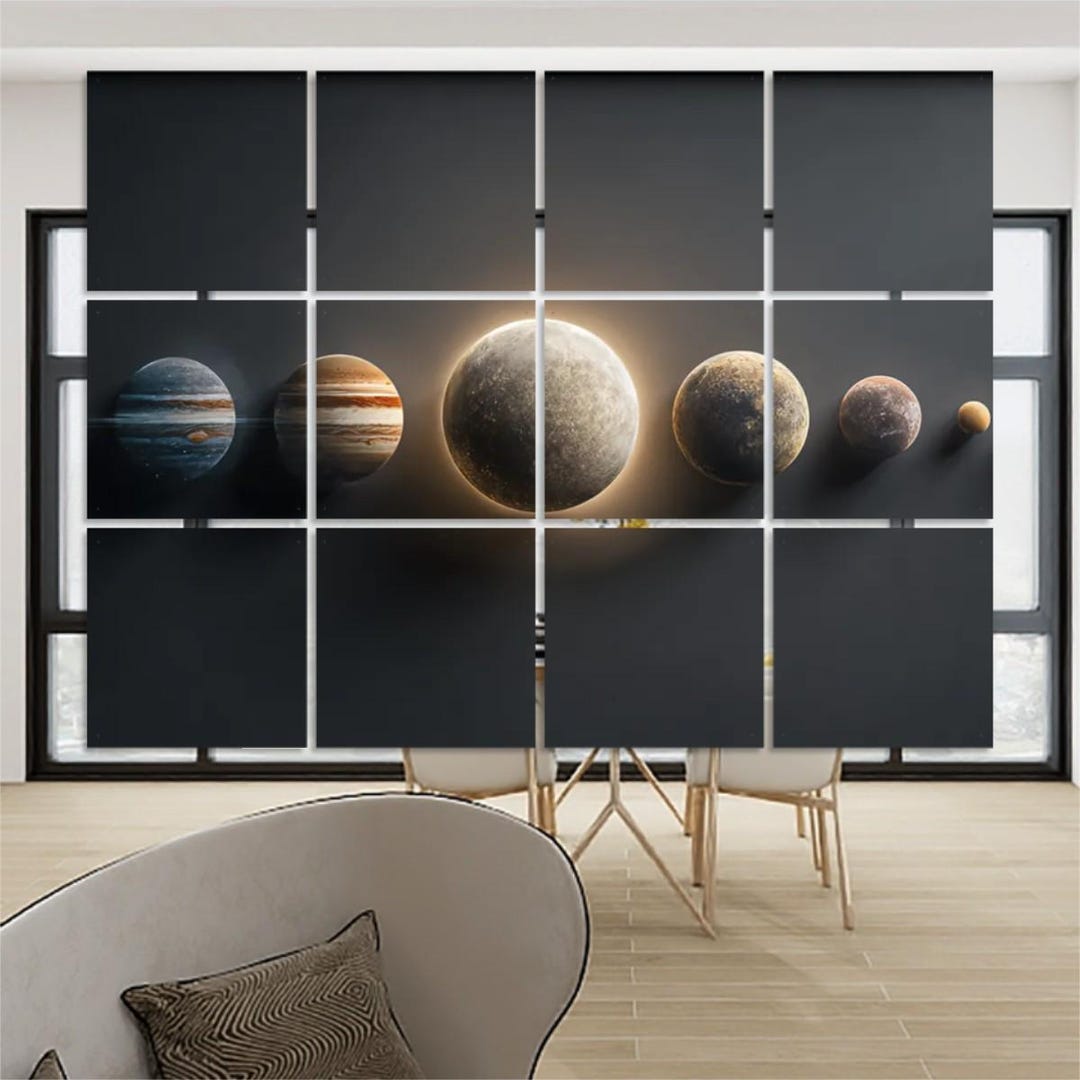 Classroom Planet Room Divider Panels | 12pcs Hanging Space Screen ...