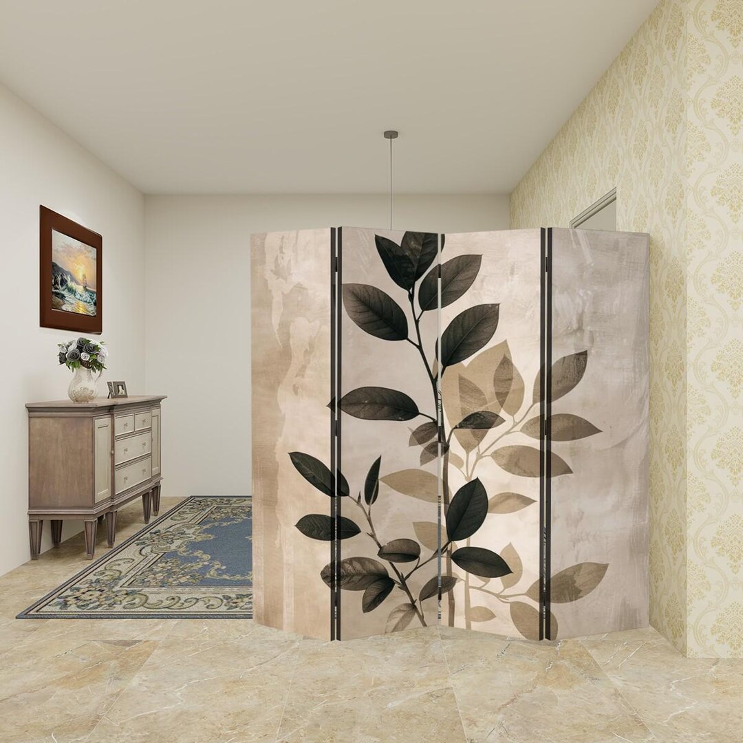 Boho Pastel Floral Privacy Screen Canvas Divider - Etsy