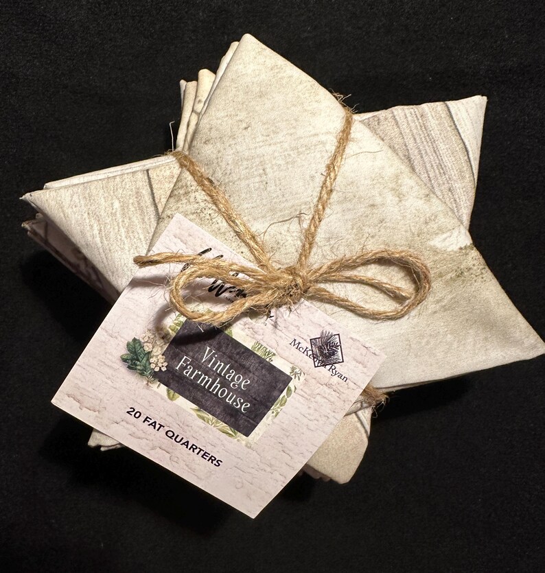 Hoffman Fabrics Mckenna Ryan Vintage Farmhouse 20 Fat Quarters MRVFFQ ...