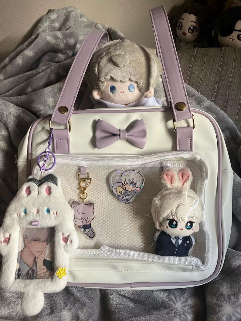 Ita Bag With Insert, Ita Messenger Bag, Anime Ita Bag, Window Bag, Pin ...