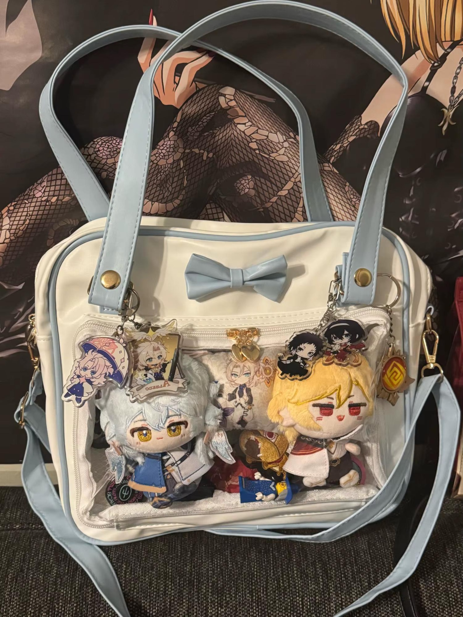 Ita Bag With Insert, Ita Messenger Bag, Anime Ita Bag, Window Bag, Pin ...