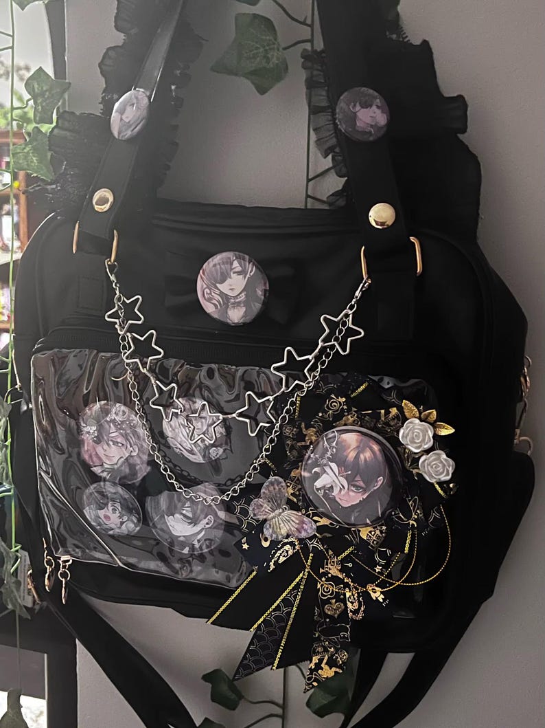 Ita Bag With Insert, Ita Messenger Bag, Anime Ita Bag, Window Bag, Pin ...
