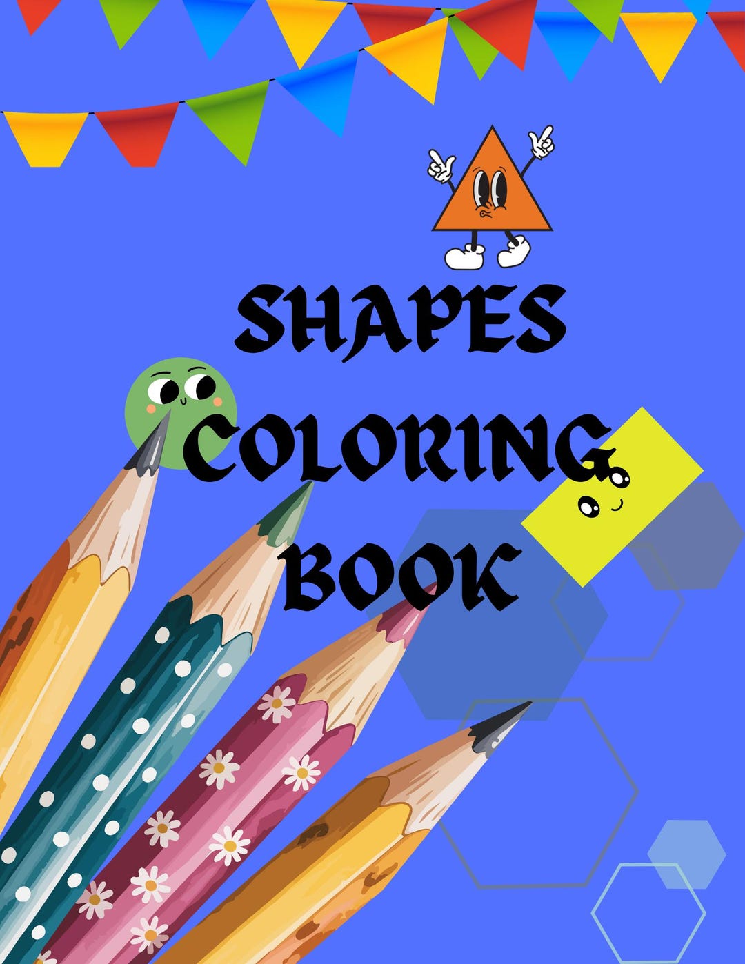 Shapes Coloring Book for Kids - Etsy