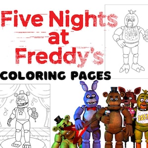fnaf golden freddy coloring pages