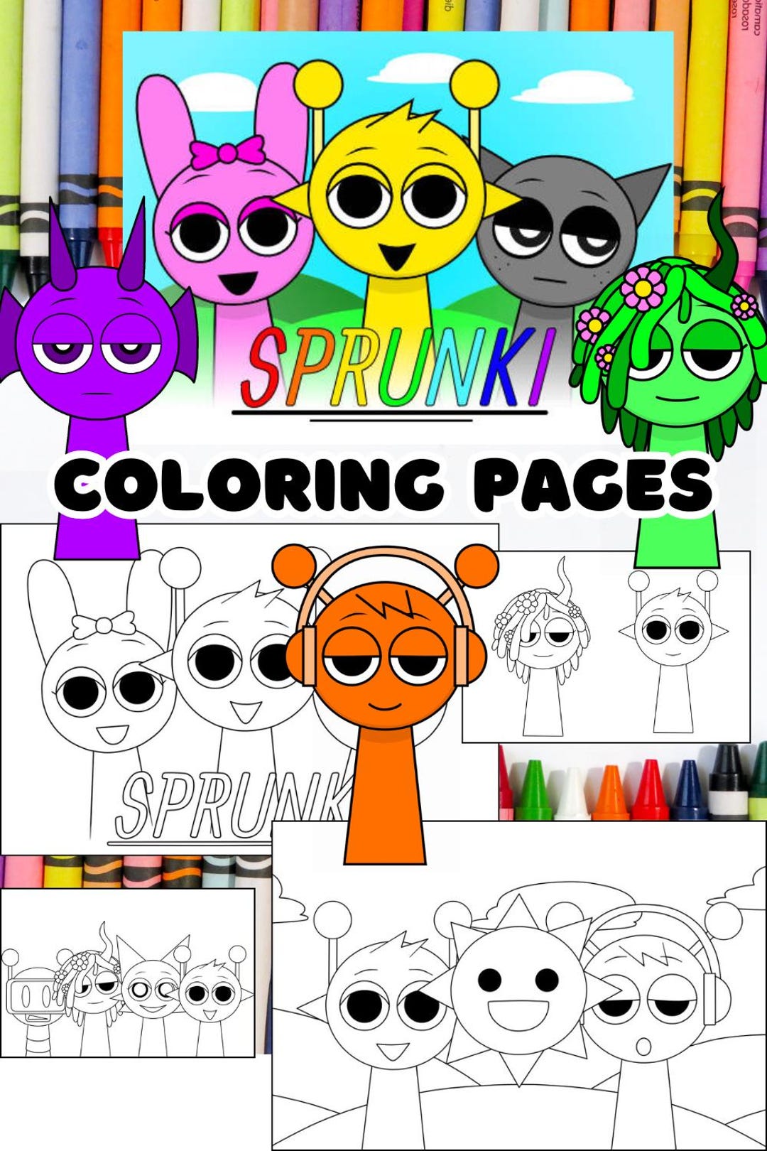 Spunki Coloring Pages Printable | 39 Instant Download Sheets | Kids ...