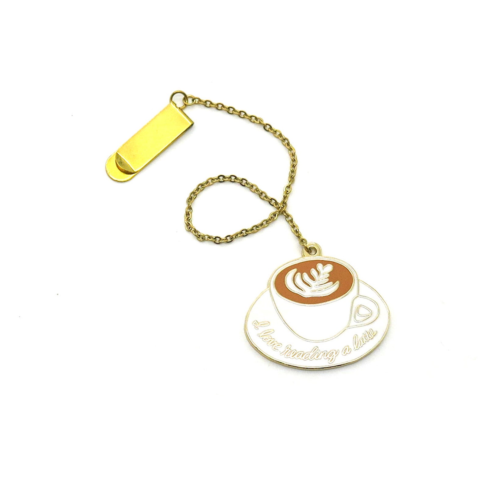 I Love Reading A Latte Enamel Bookmark - Etsy