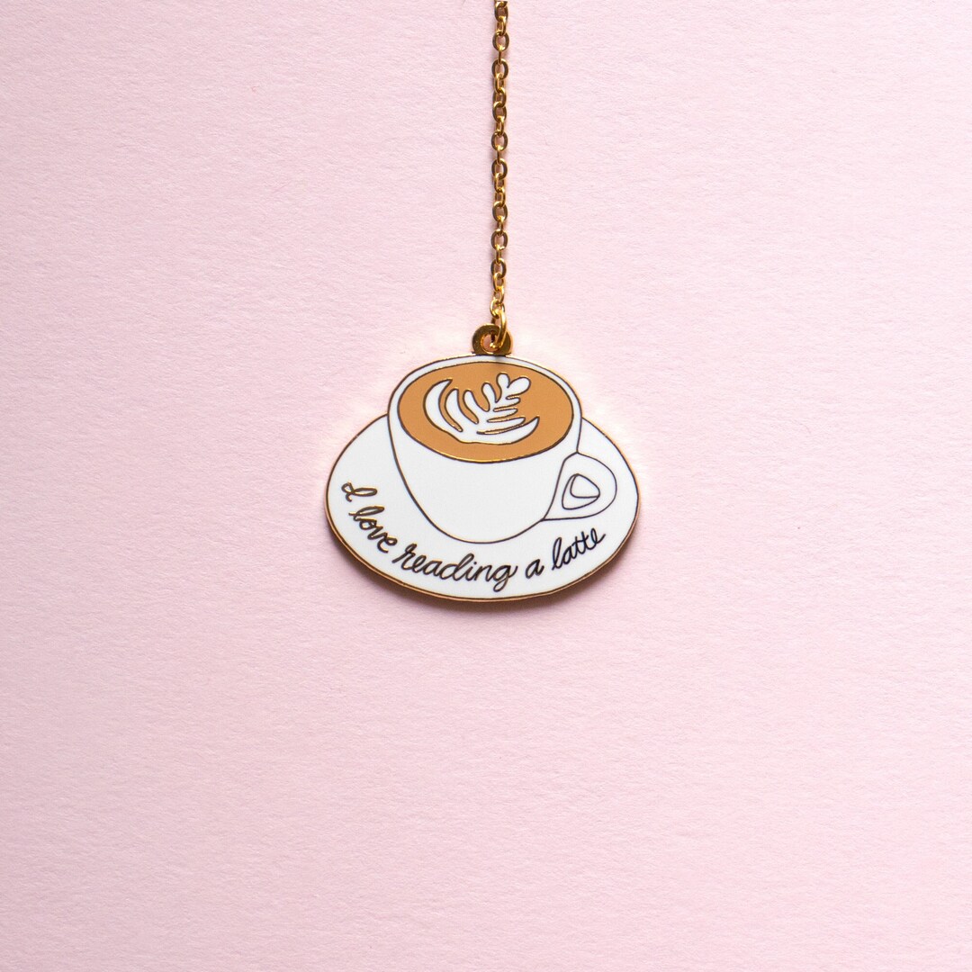 I Love Reading A Latte Enamel Bookmark - Etsy