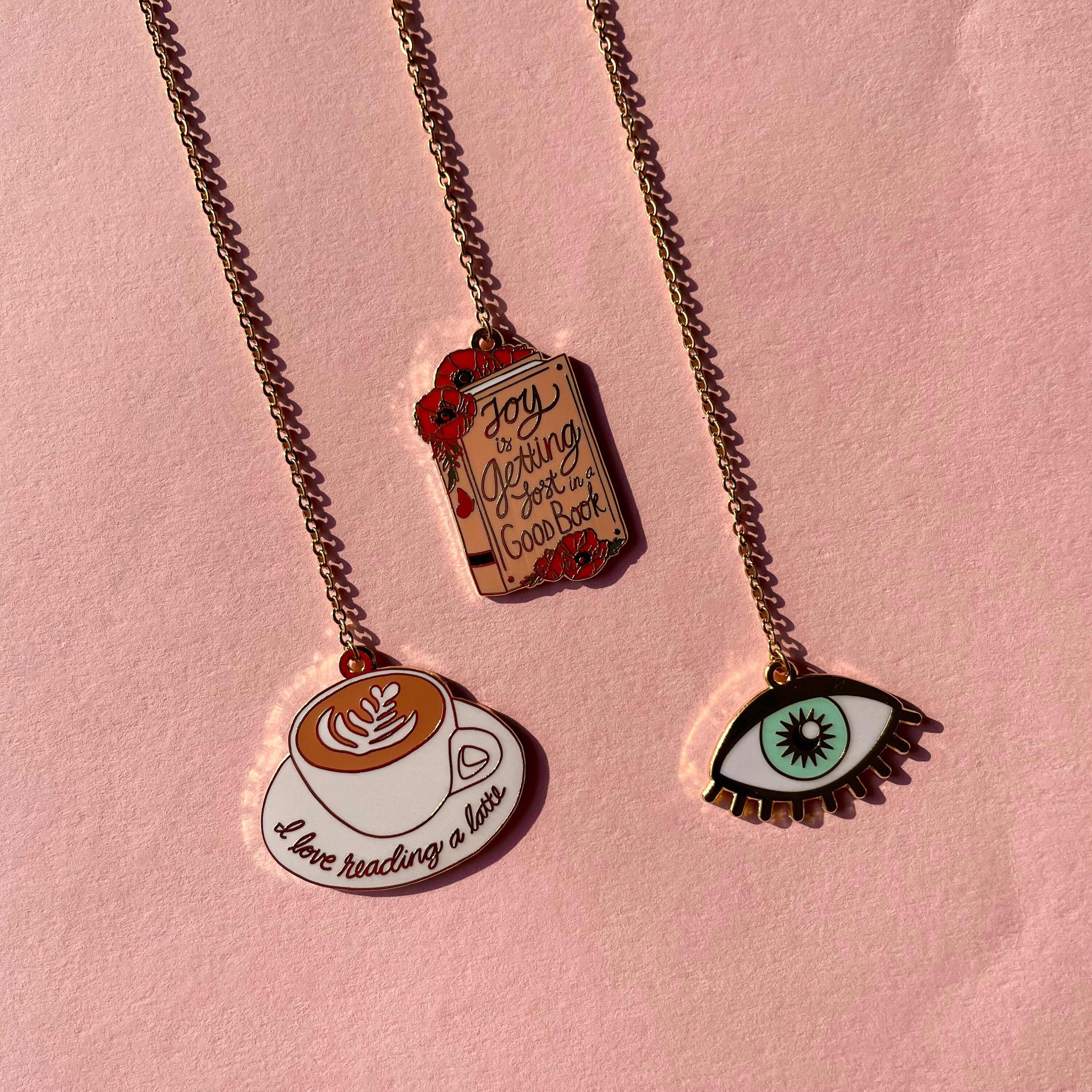I Love Reading A Latte Enamel Bookmark - Etsy