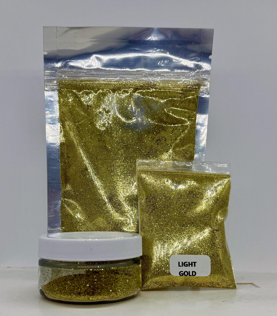 Light Gold Ultra Fine (.008") Solvent Resistant Glitter - Etsy