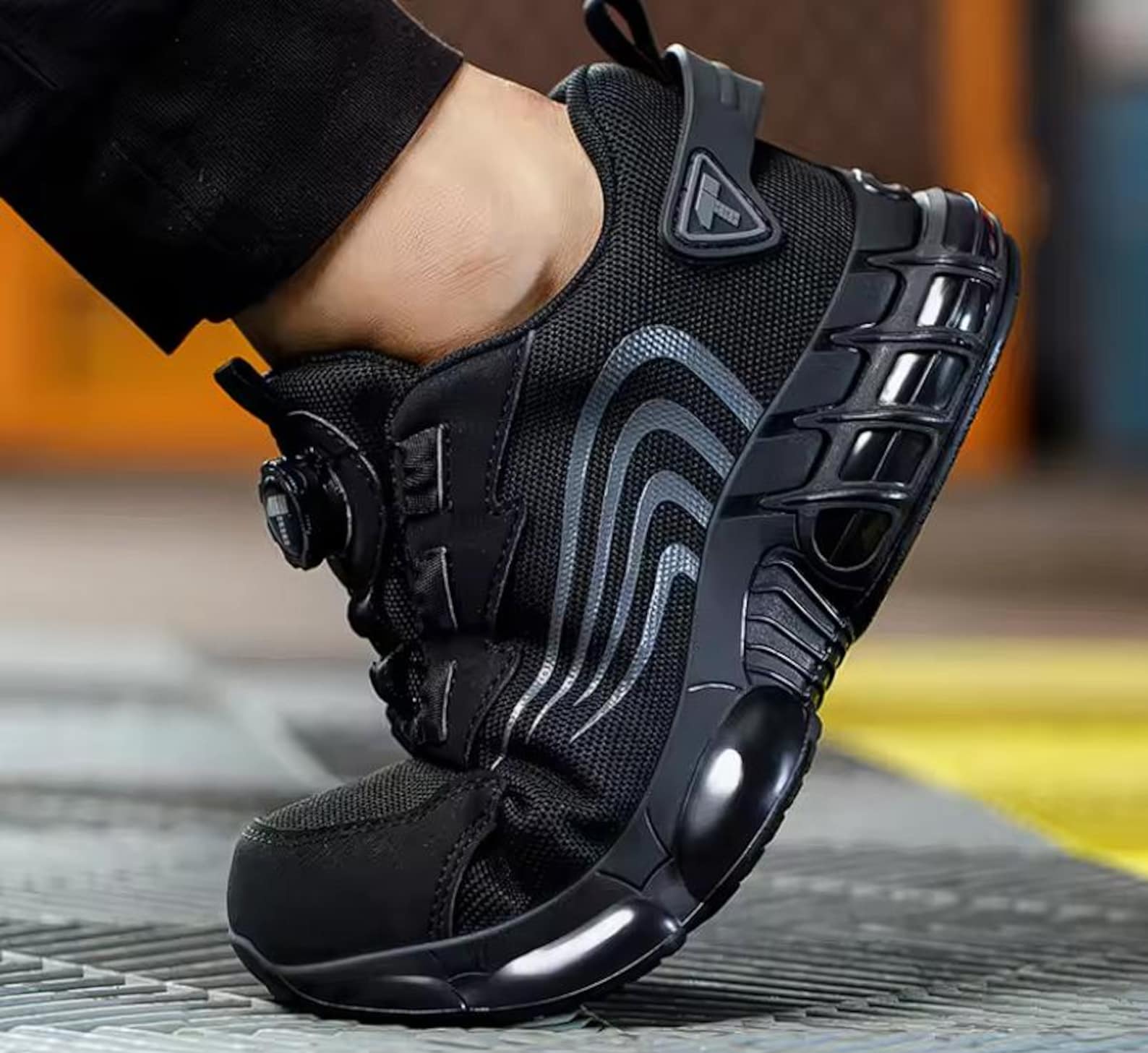 Rotary Button New Safety Shoes for Men, Anti-impact and Anti-piercing ...