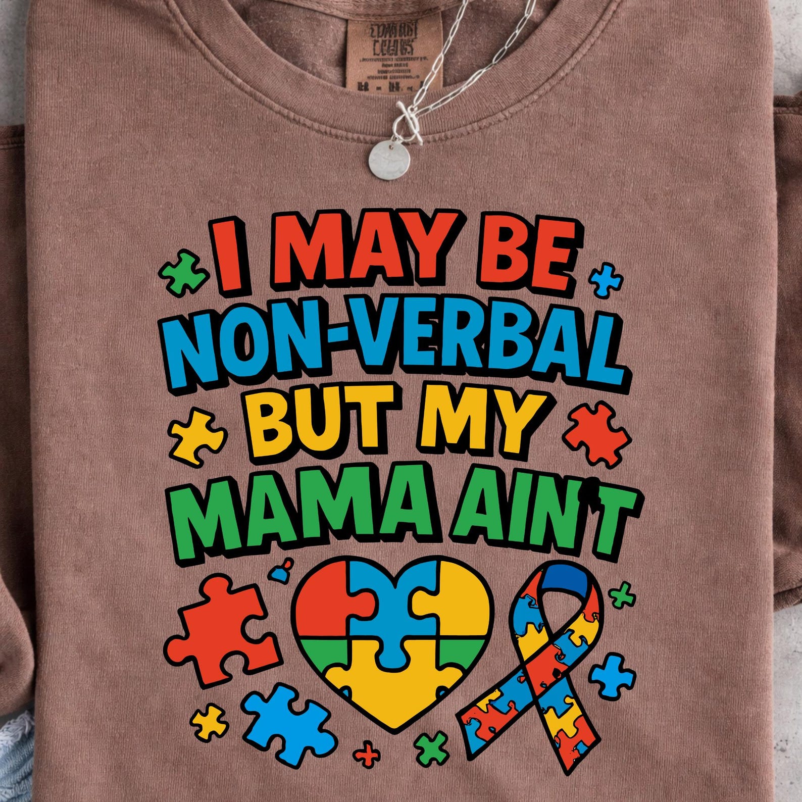 Autism Awareness PNG | I May Be Non Verbal but My Mama Ain’t | Autism ...