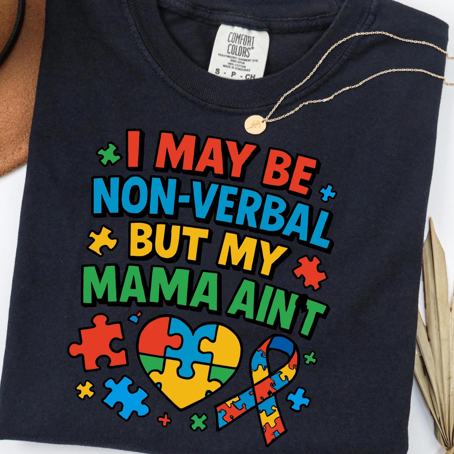 Autism Awareness PNG | I May Be Non Verbal but My Mama Ain’t | Autism ...