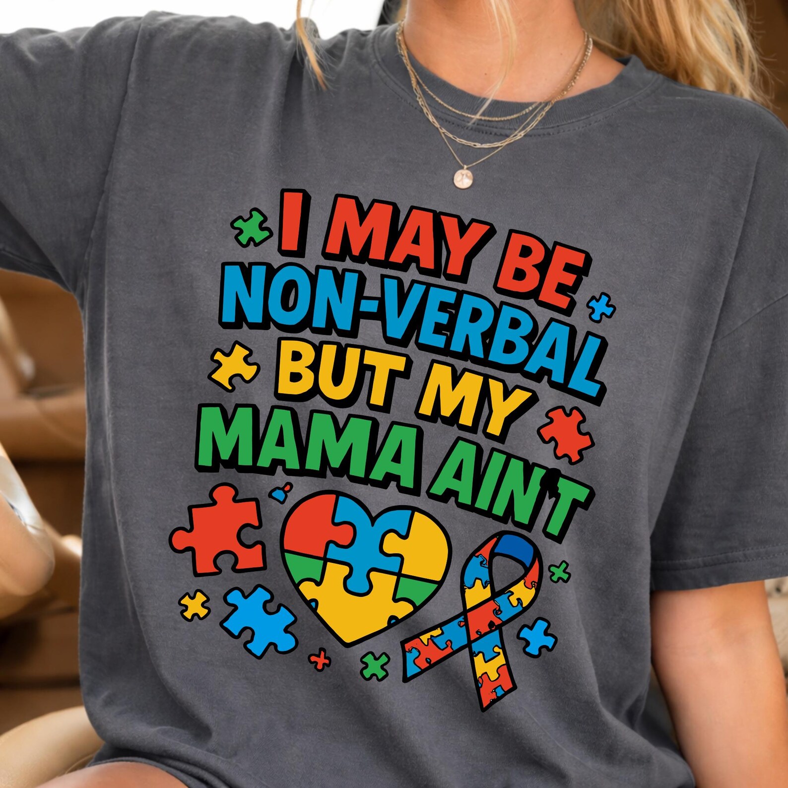 Autism Awareness PNG | I May Be Non Verbal but My Mama Ain’t | Autism ...