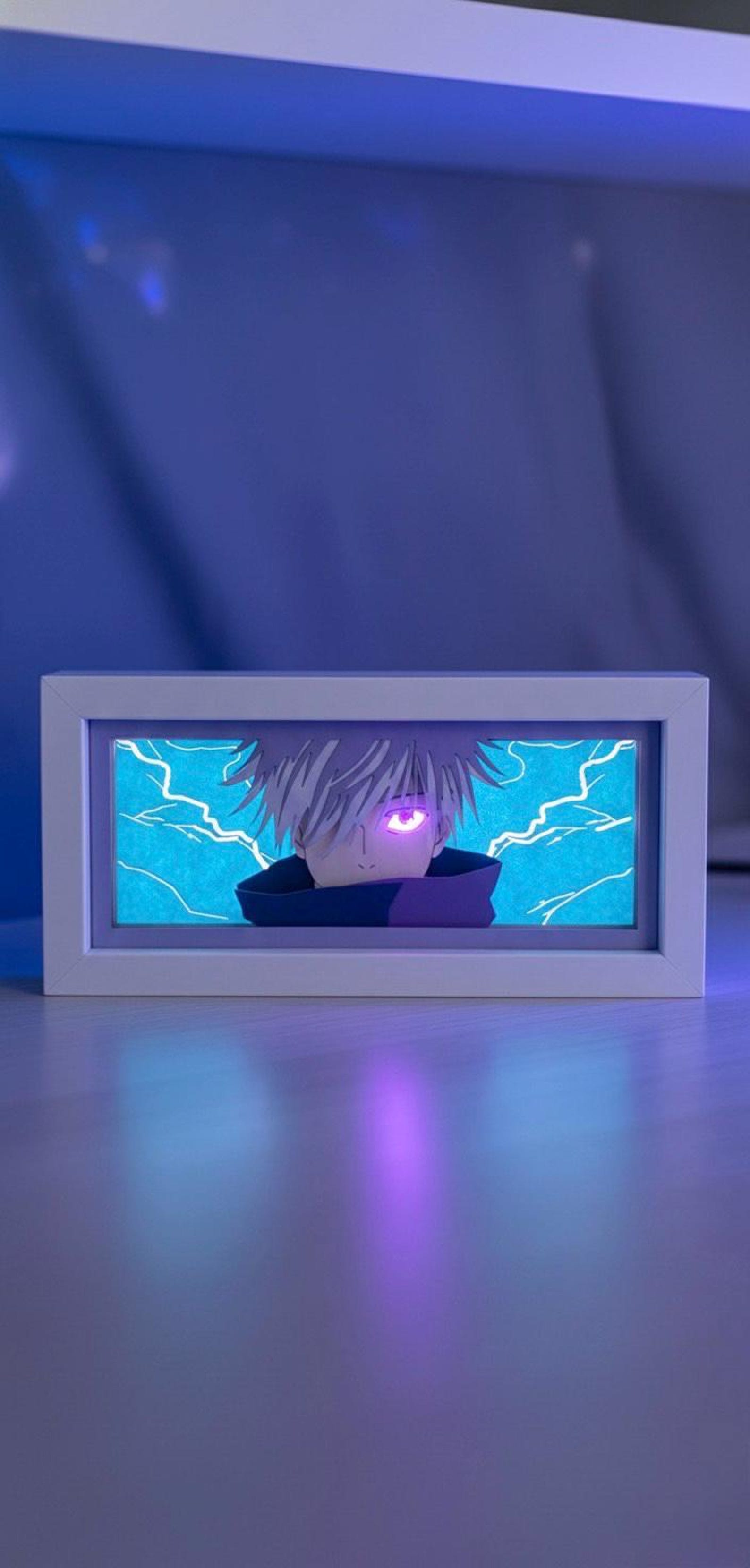 Jujutsu Kaisen LED Shadow Box – Anime Light Frame, Paper Cut Art Decor ...