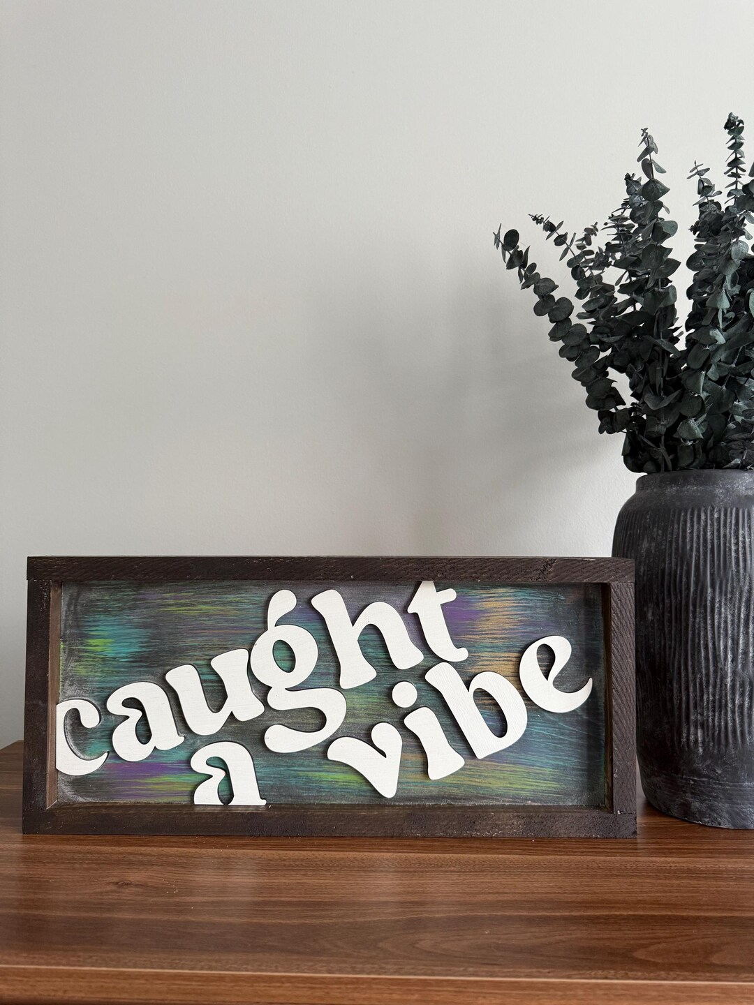 Caught a Vibe Lyric 3d Wood Sign - Etsy