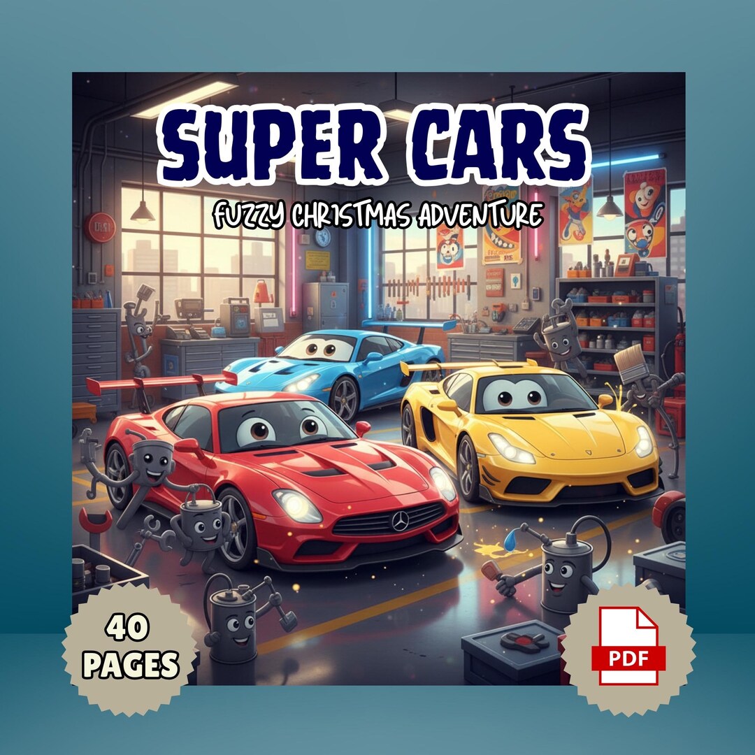 30 Supercars Coloring Book | 300 DPI+ Relaxing Pages | Ferrari, Porsche ...