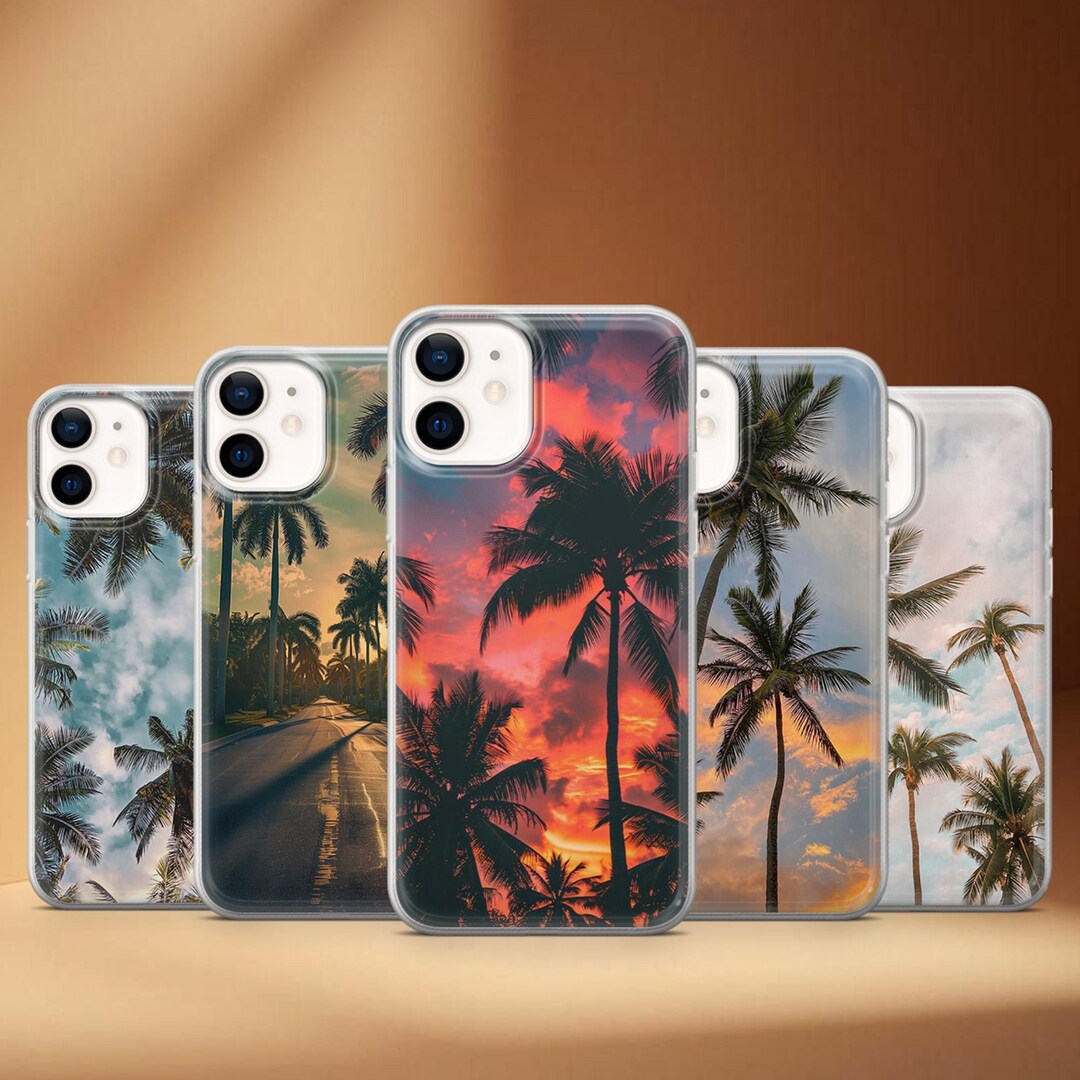 Palm Tree Phone Case Beach Sand Summer Vibes Cover for iPhone 17, 17 ...