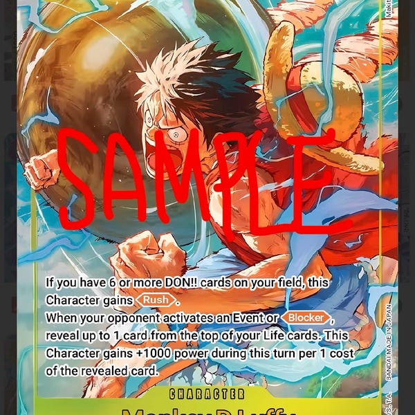 One Piece Monkey D Luffy Alt Art - Etsy