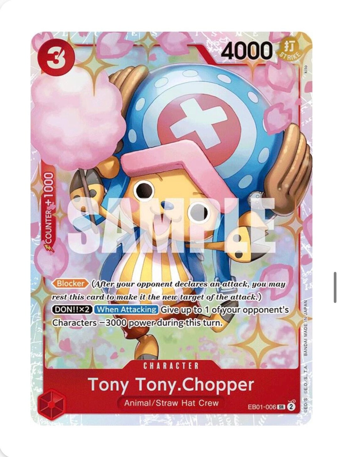 PROXY Playset (4x Copies) Tony Tony Chopper Eb01-006 One Piece English ...