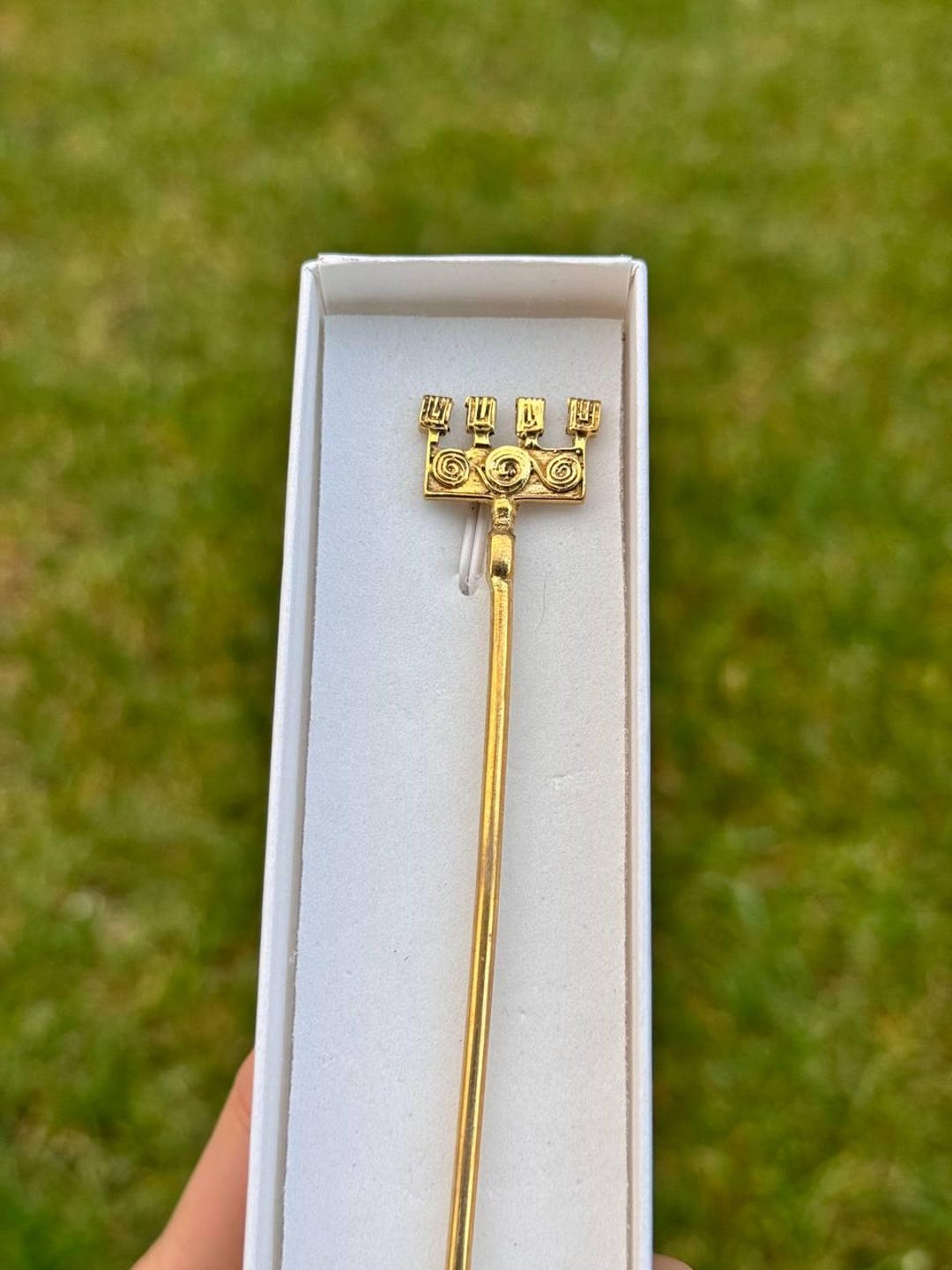 Vintage Brass Hair Pin: Ancient Georgian Style Museum Replica - Etsy