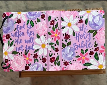 Fully Custom Hand Painted Bibles | Custom Design | Personalized ...