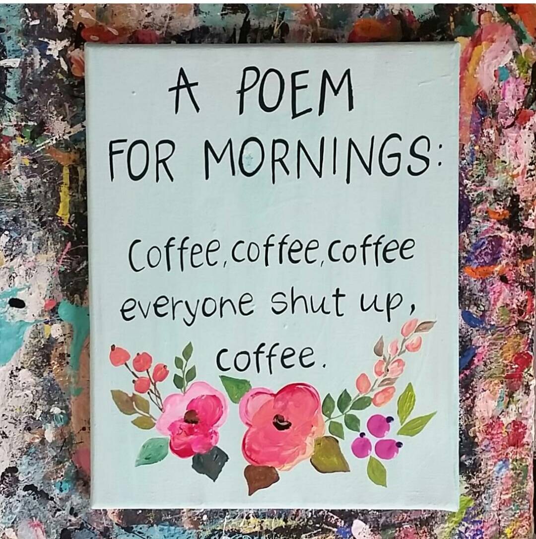 Coffee Poem - Etsy