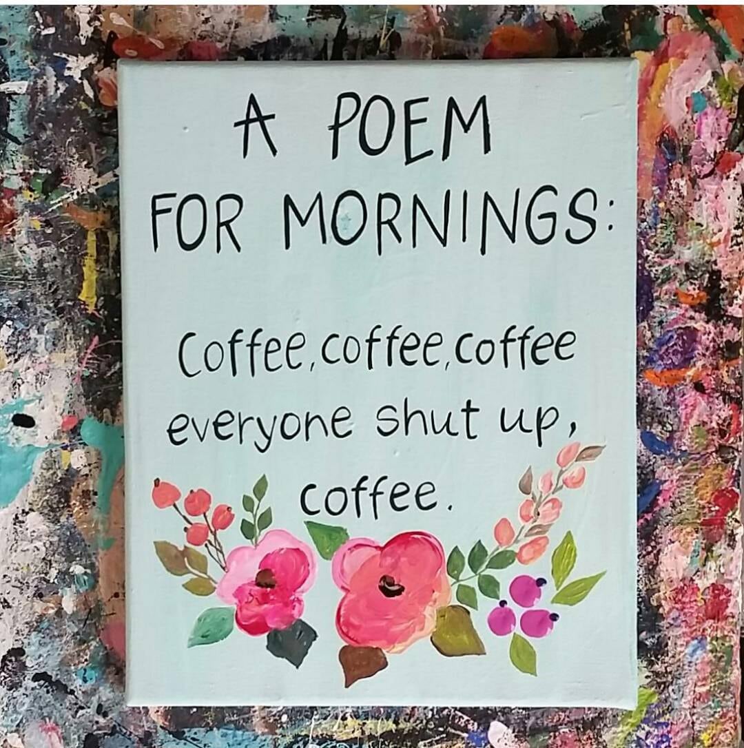 Coffee Poem | Etsy