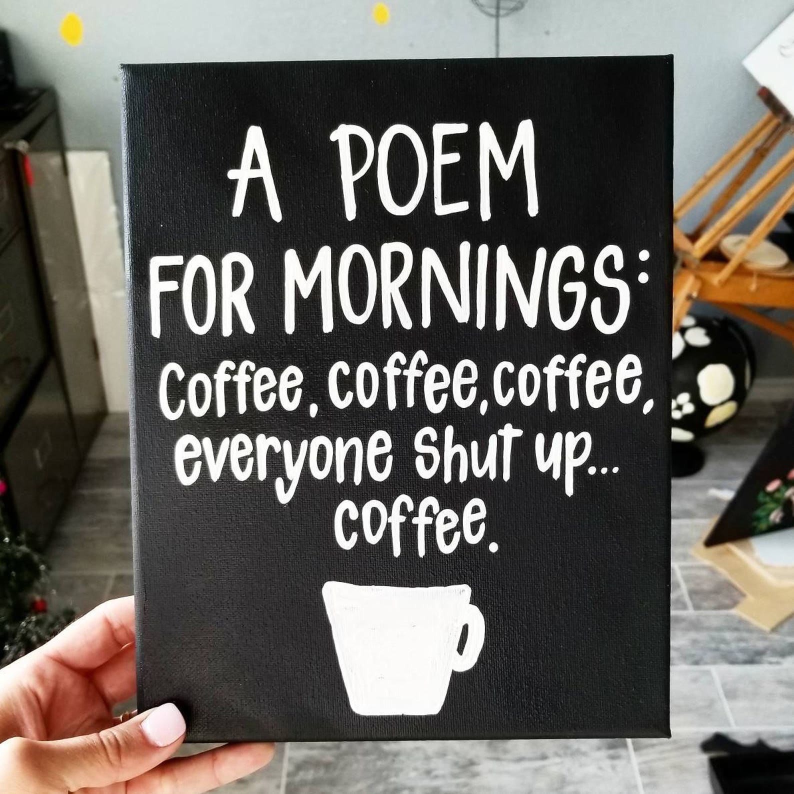 Coffee Poem | Etsy
