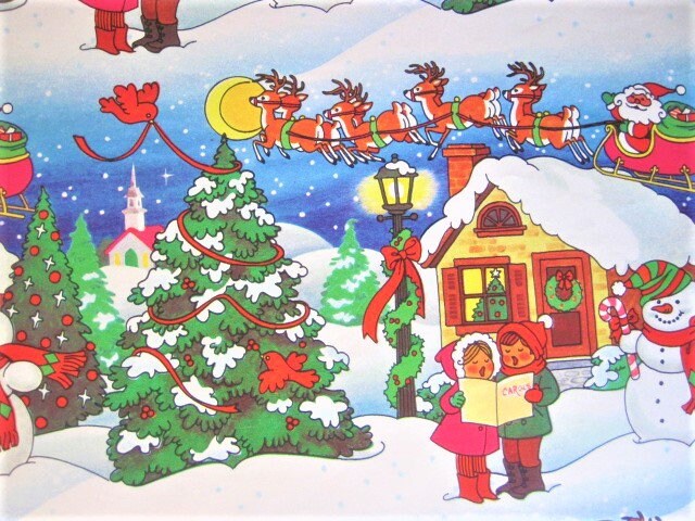 Paper & Party Supplies Christmas Gift Wrap One Sheet Snowman Snowball ...