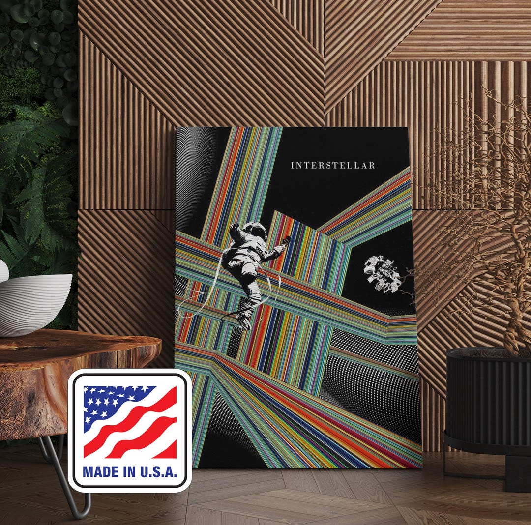Interstellar Movie Special Canvas Wall Art, Sci-fi Space Artwork ...