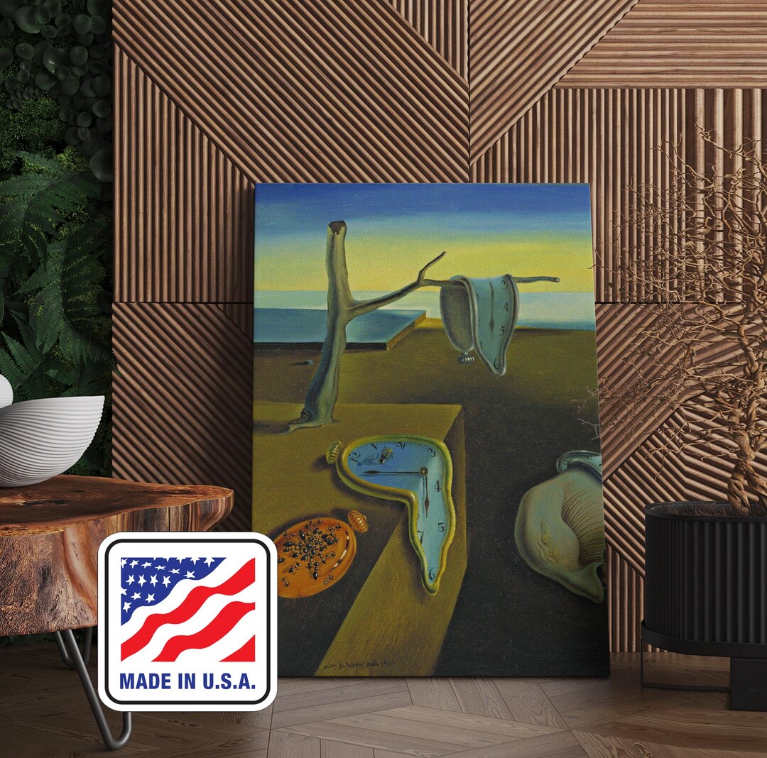 Salvador Dali Persistence of Memory Canvas Wall Art Print Surreal ...