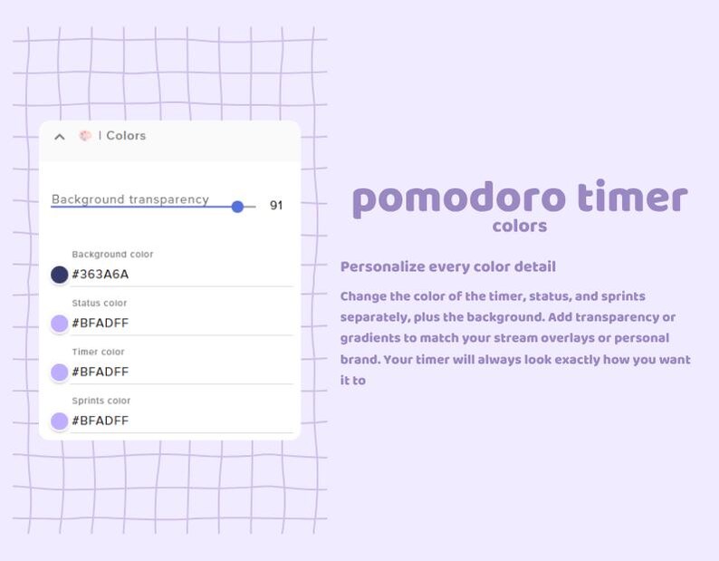 Customizable Pomodoro Widget | Focus & Break Timer | Coworking ...