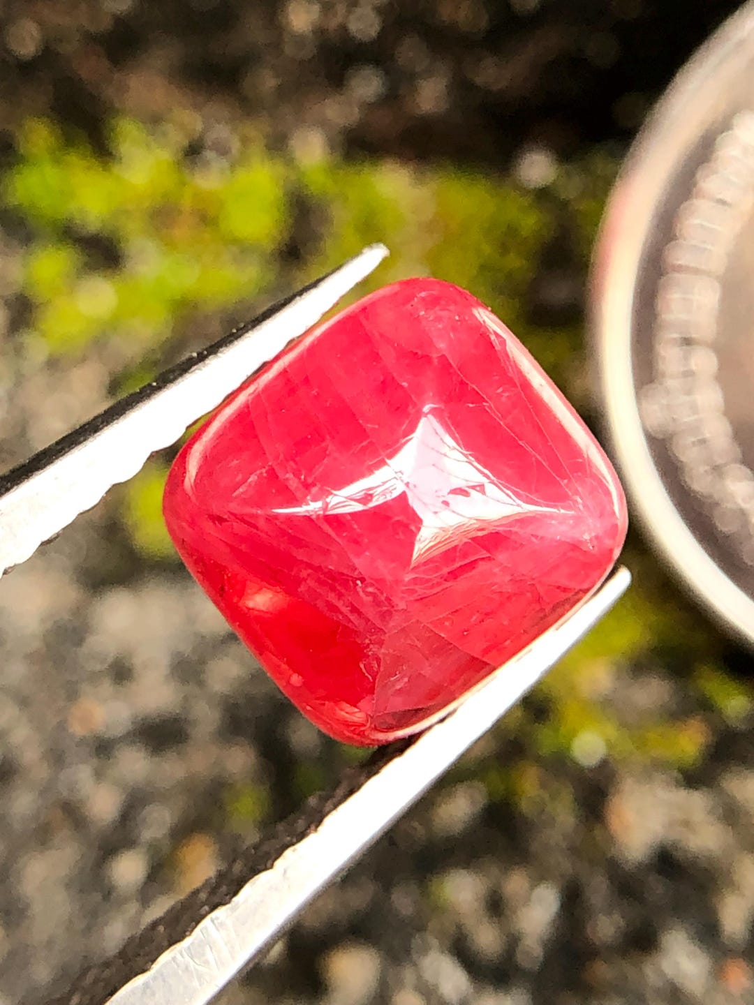 Natural Ruby Square Cabochon: Pink Unheated Loose Gemstone - Etsy