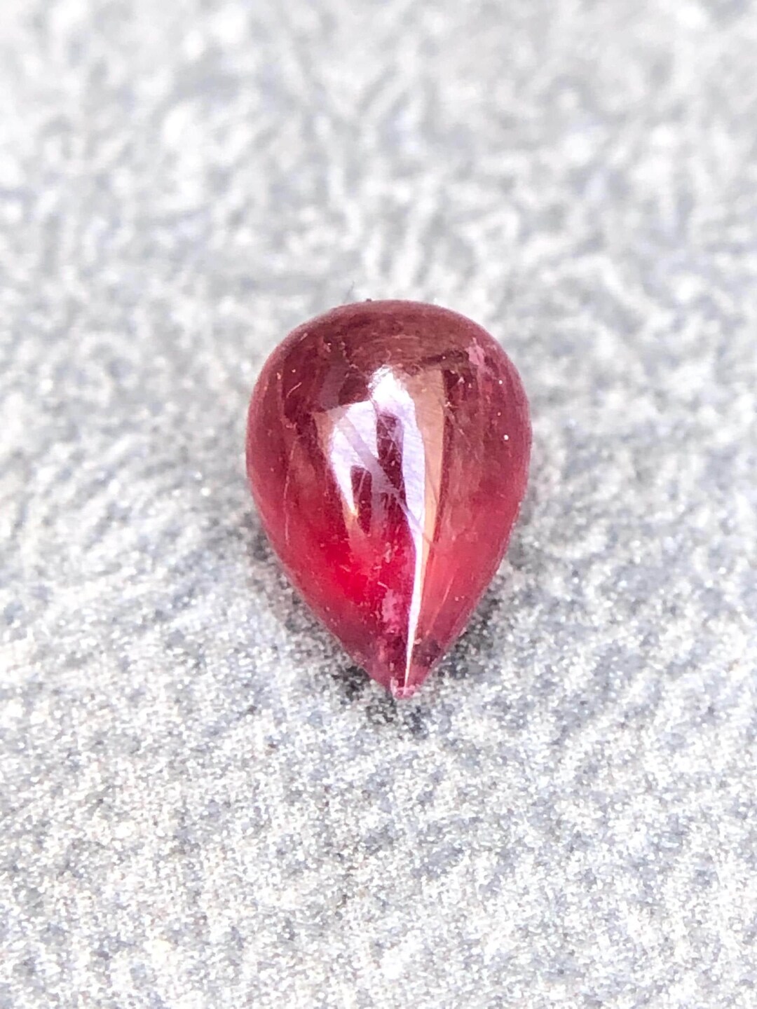 Natural Rubylite Stone Tear Drop Cabochon | Pink Red Rubylite Pear ...