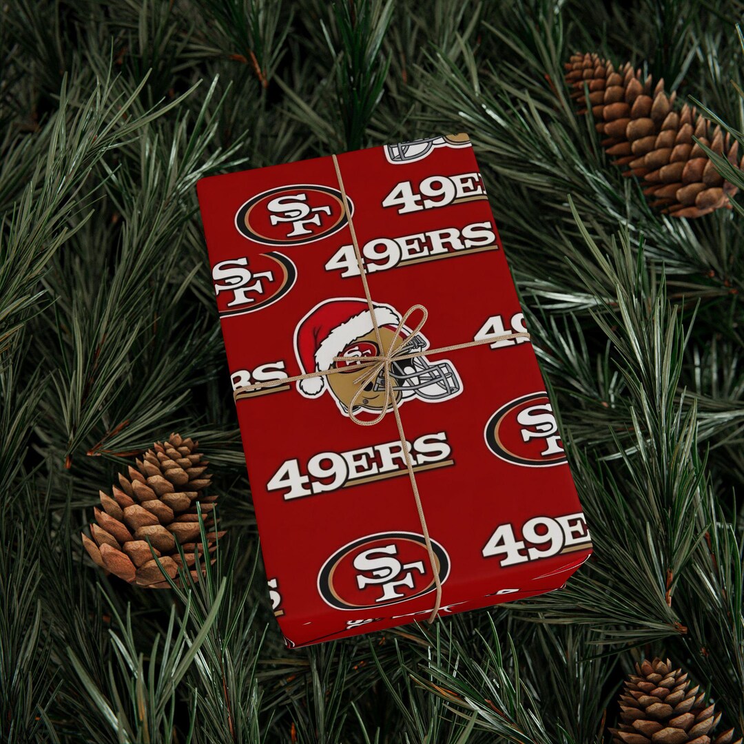 San Francisco 49ers Logo Wrapping Paper | NFL Team Gift Wrap - Etsy