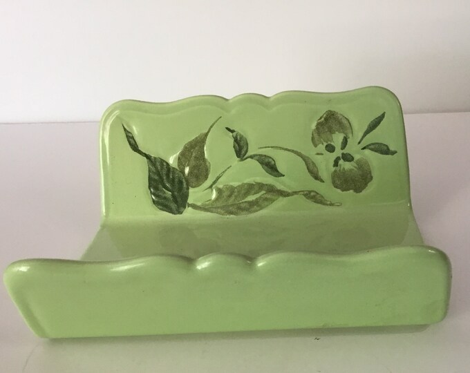 Vintage Haeger 932 USA Art Pottery Tissue/towel/napkin Holder Spring ...
